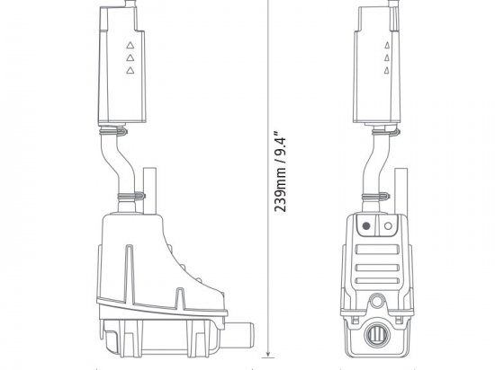 Pompe de relevage / Mini Verte Slimline Blanche Silence + / Aspen Pumps ...