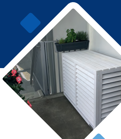 Cache climatisation composite Taille XL blanc | Experts climatisation & chauffage | Aircco